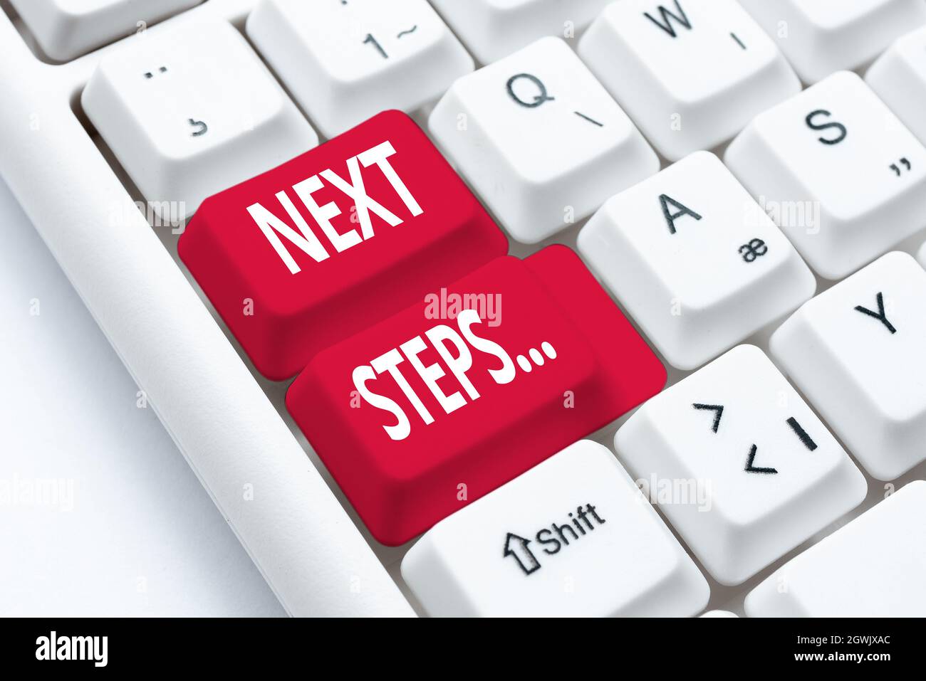 Writing displaying text Next Steps. Business showcase something you do ...