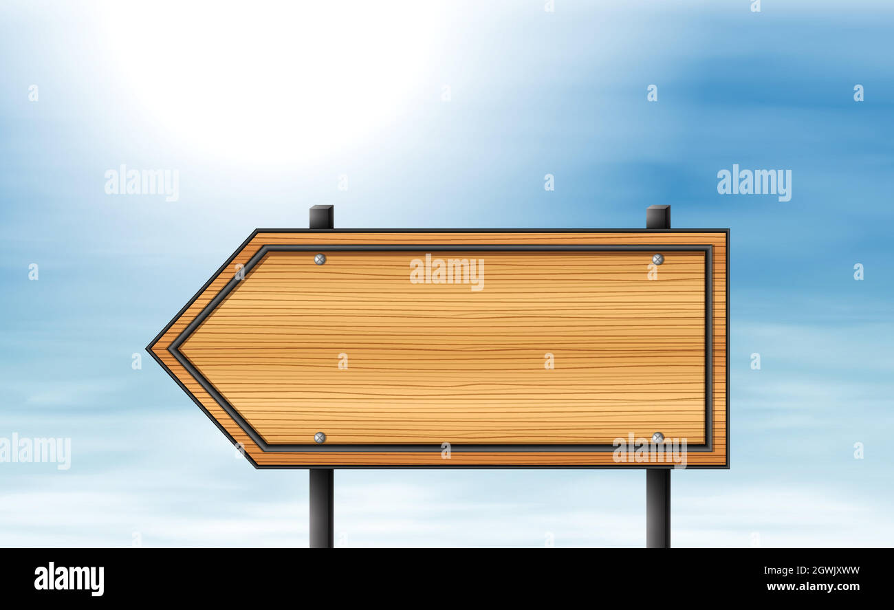 A wooden arrow signboard Stock Vector Image & Art - Alamy