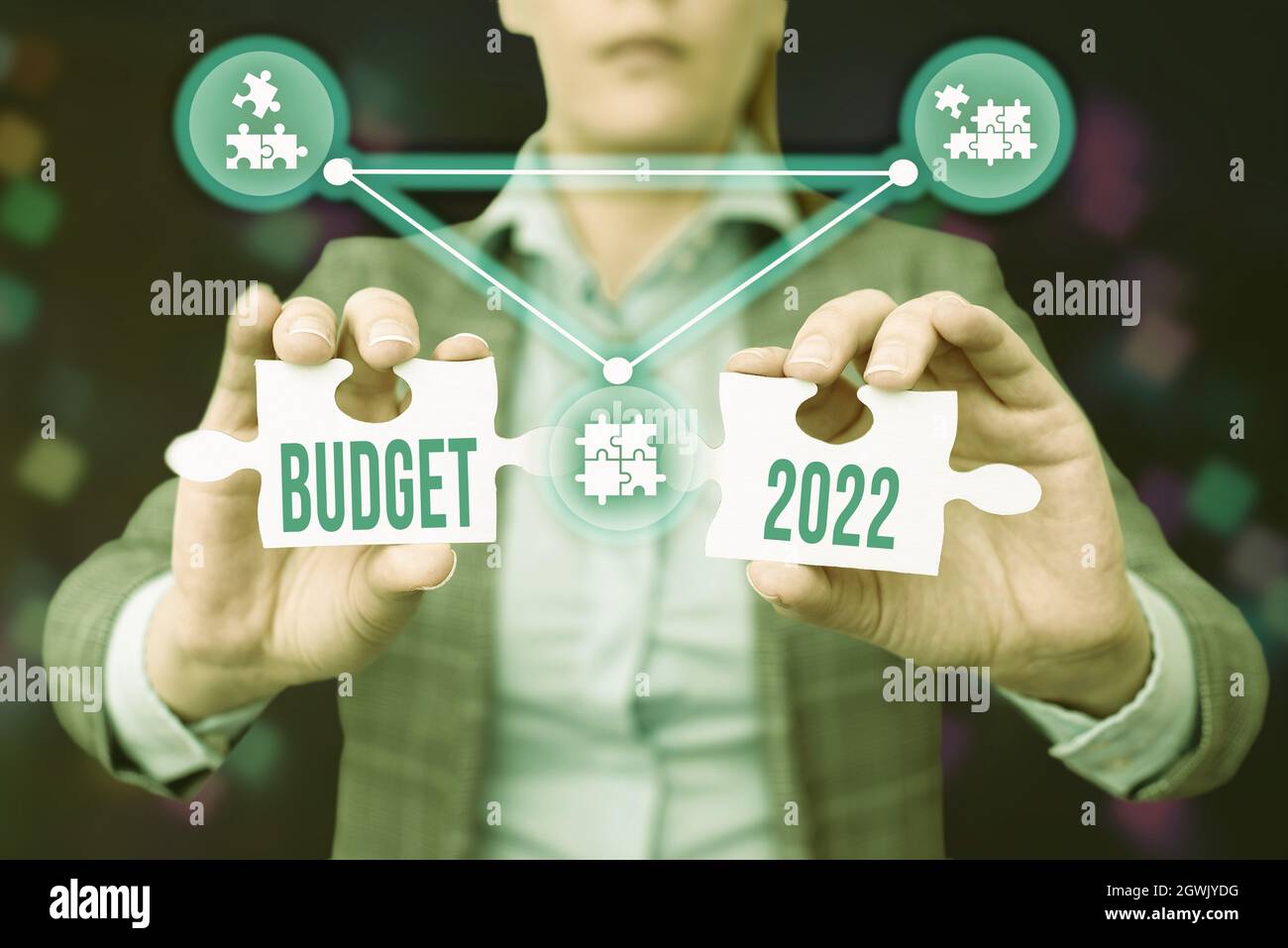 Text caption presenting Budget 2022. Conceptual photo estimate of ... Text caption presenting Budget 2022. Conceptual photo estimate of ...