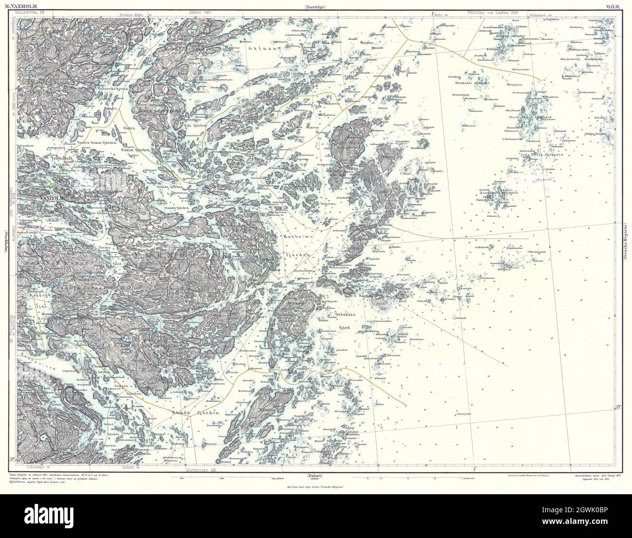 Map of waxholm hi-res stock photography and images - Alamy