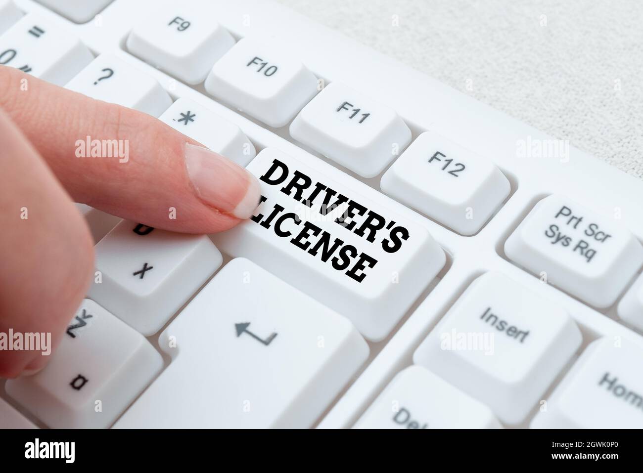 Inspiration showing sign Driver S License. Word Written on a document ...