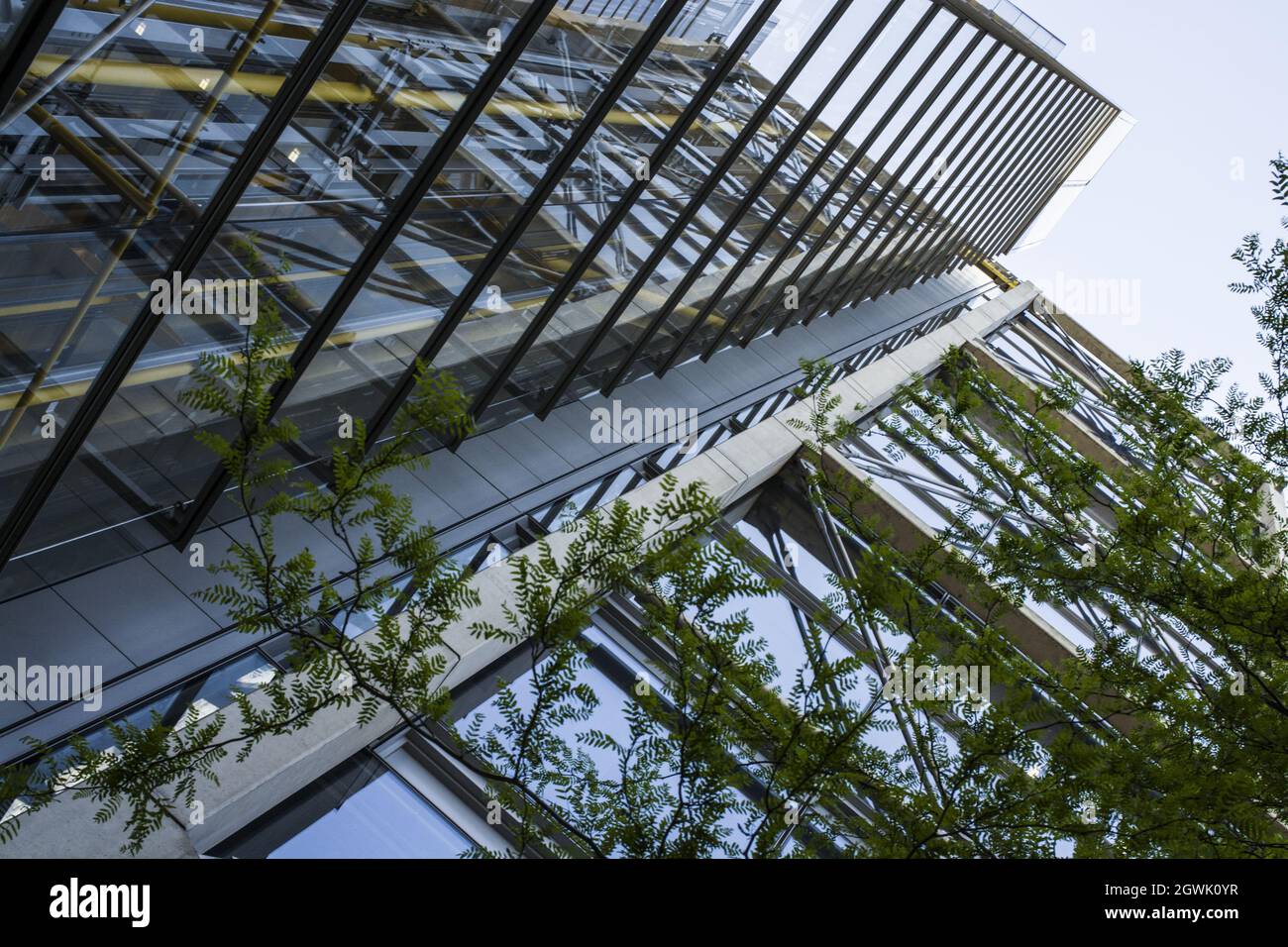blue glass building in London Stock Photo - Alamy