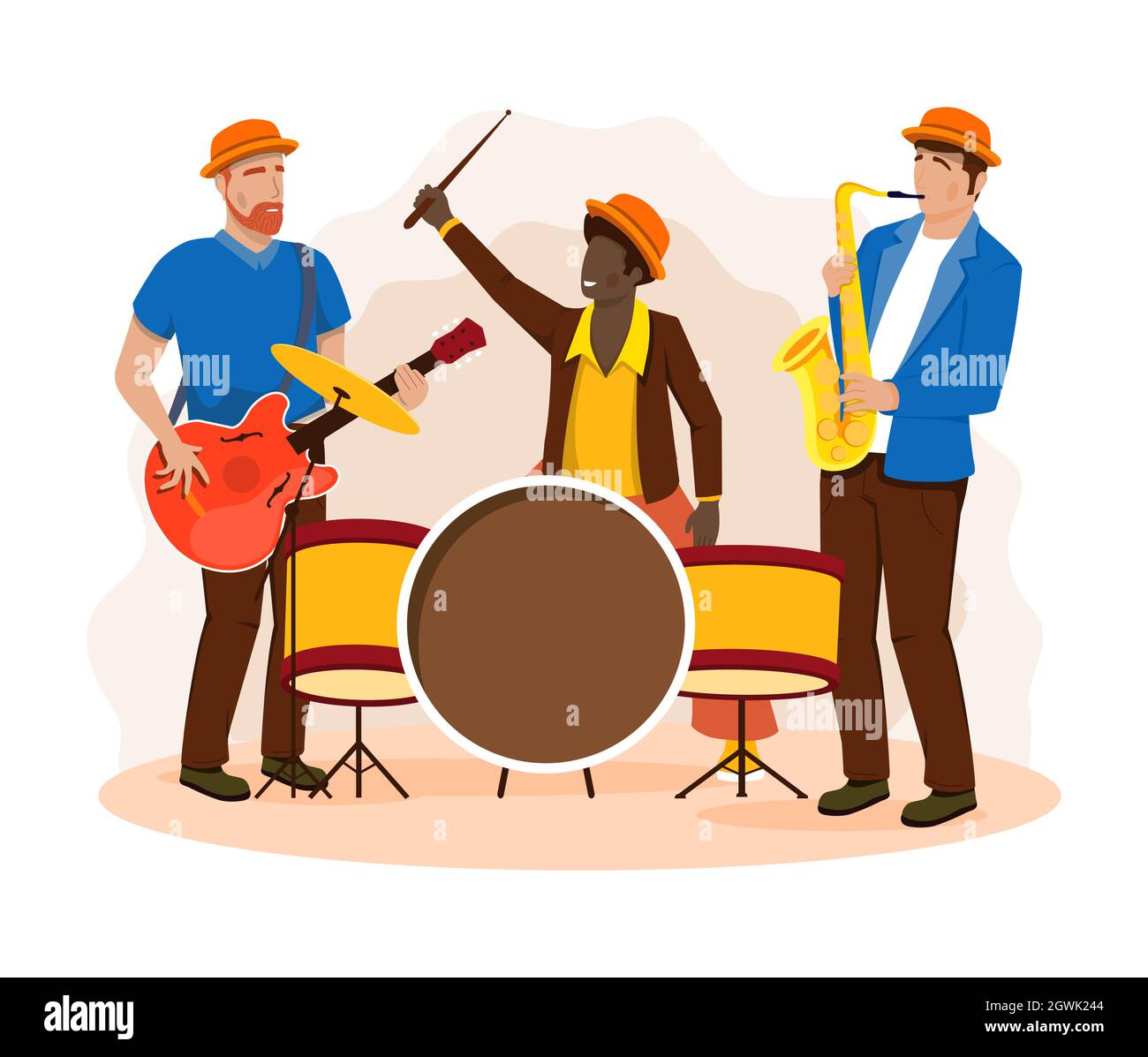 Musicians jazz Stock Vector Images - Alamy