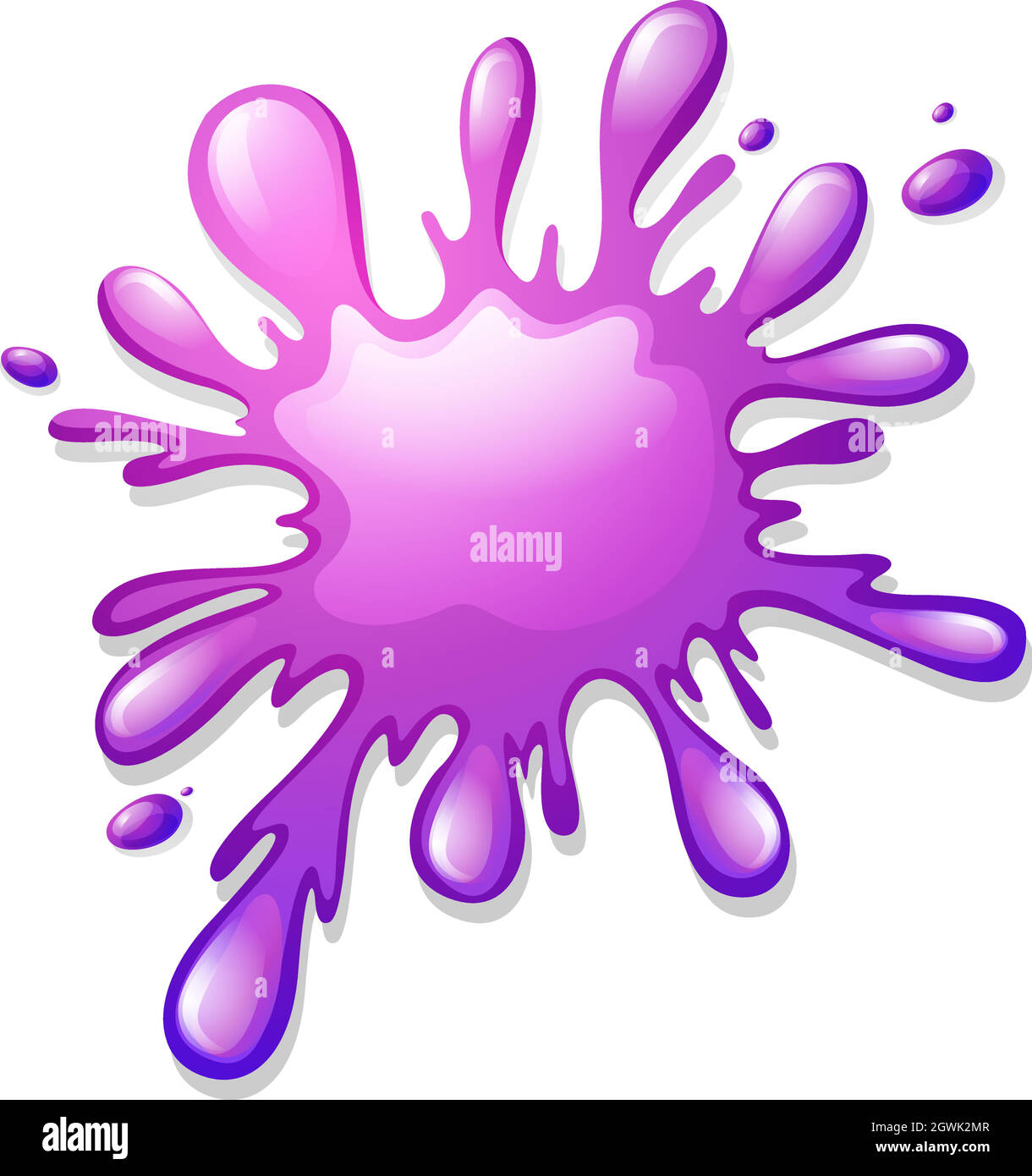 Purple color splash on white Stock Vector Image & Art - Alamy