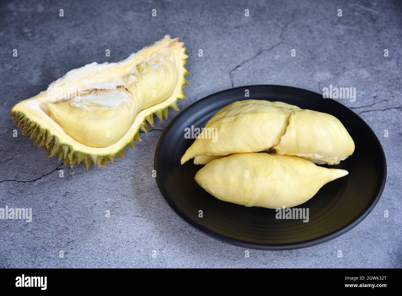 Cross Section The Fruit The Durian High Resolution Stock Photography ...