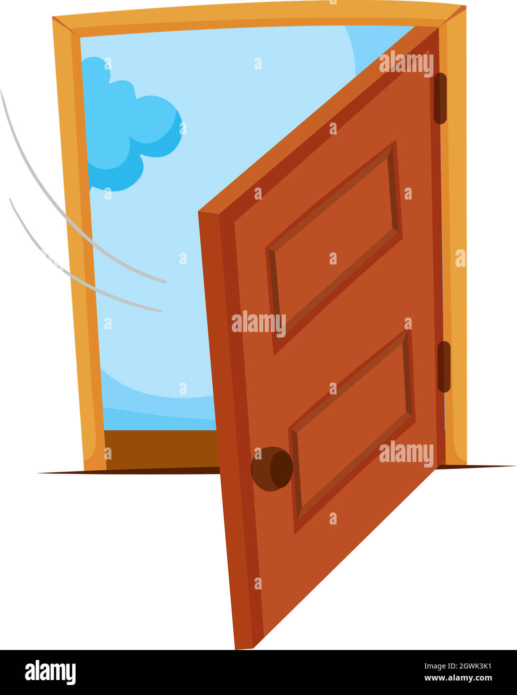 Close up door inside Stock Vector Images - Alamy