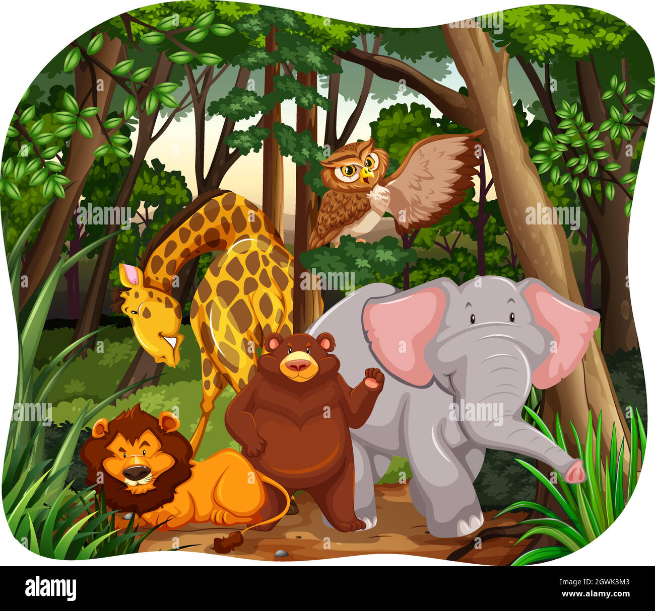 Wildlife white Stock Vector Images - Alamy