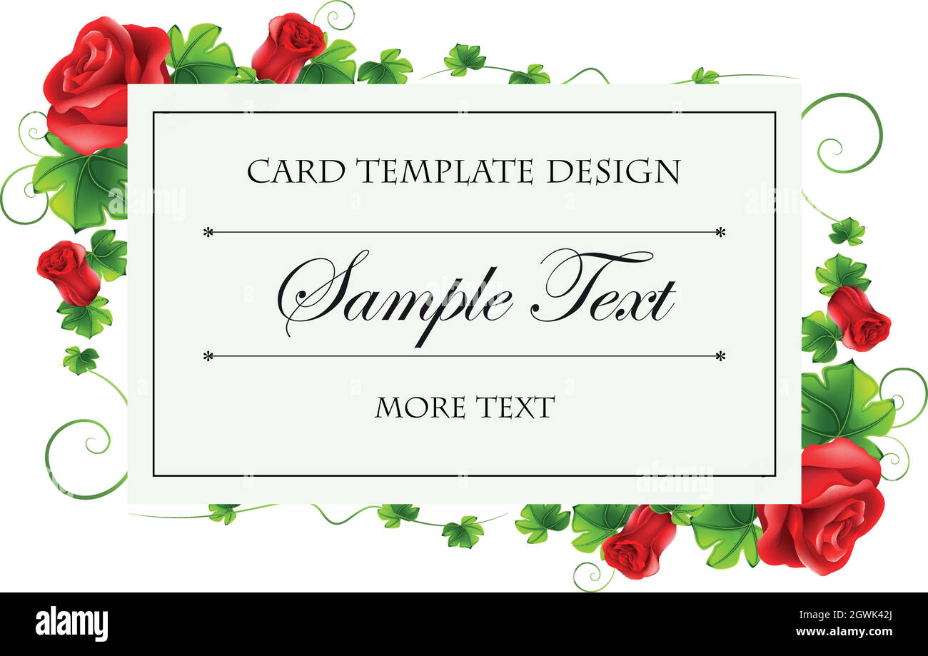 Red white rose leaves Stock Vector Images - Alamy