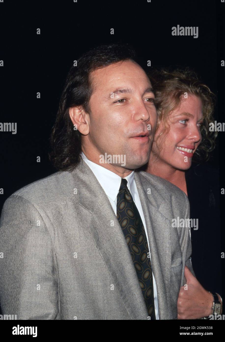 Ruben Blades and wife Lisa Lebenzon at the 43rd Annual Primetime Emmy ...