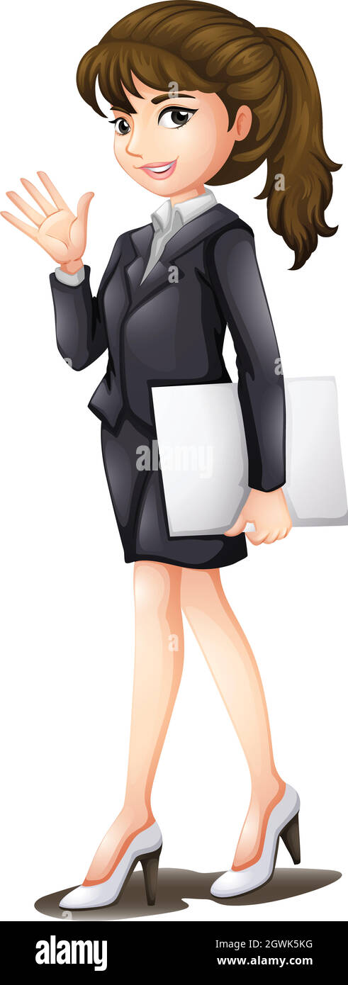 Confident businesswoman Stock Vector Images - Alamy