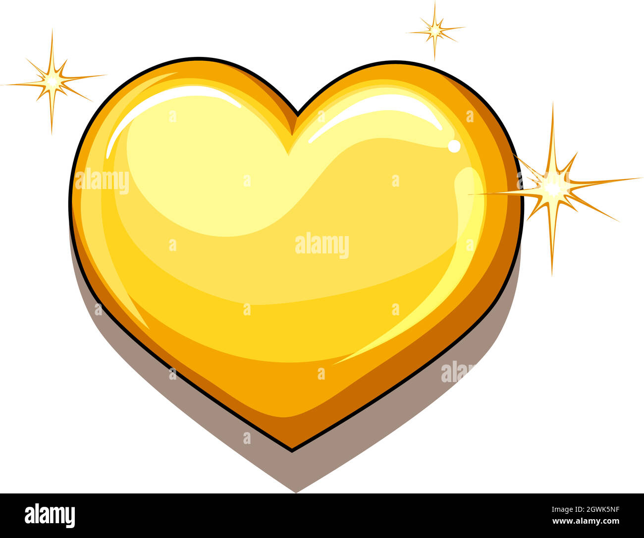 A heart of gold Stock Vector Image & Art - Alamy