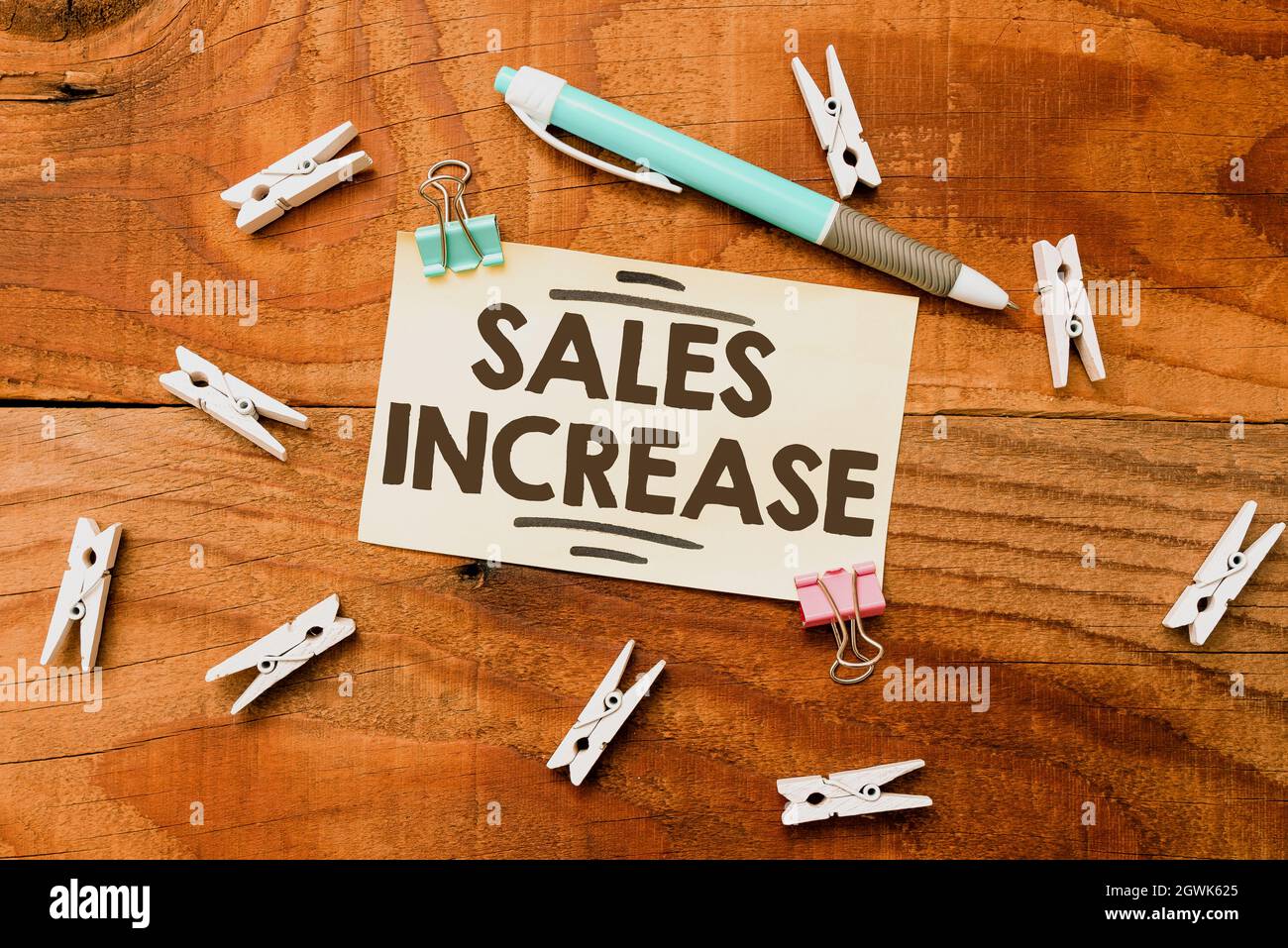 Conceptual caption Sales Increase. Business showcase Grow your business ...