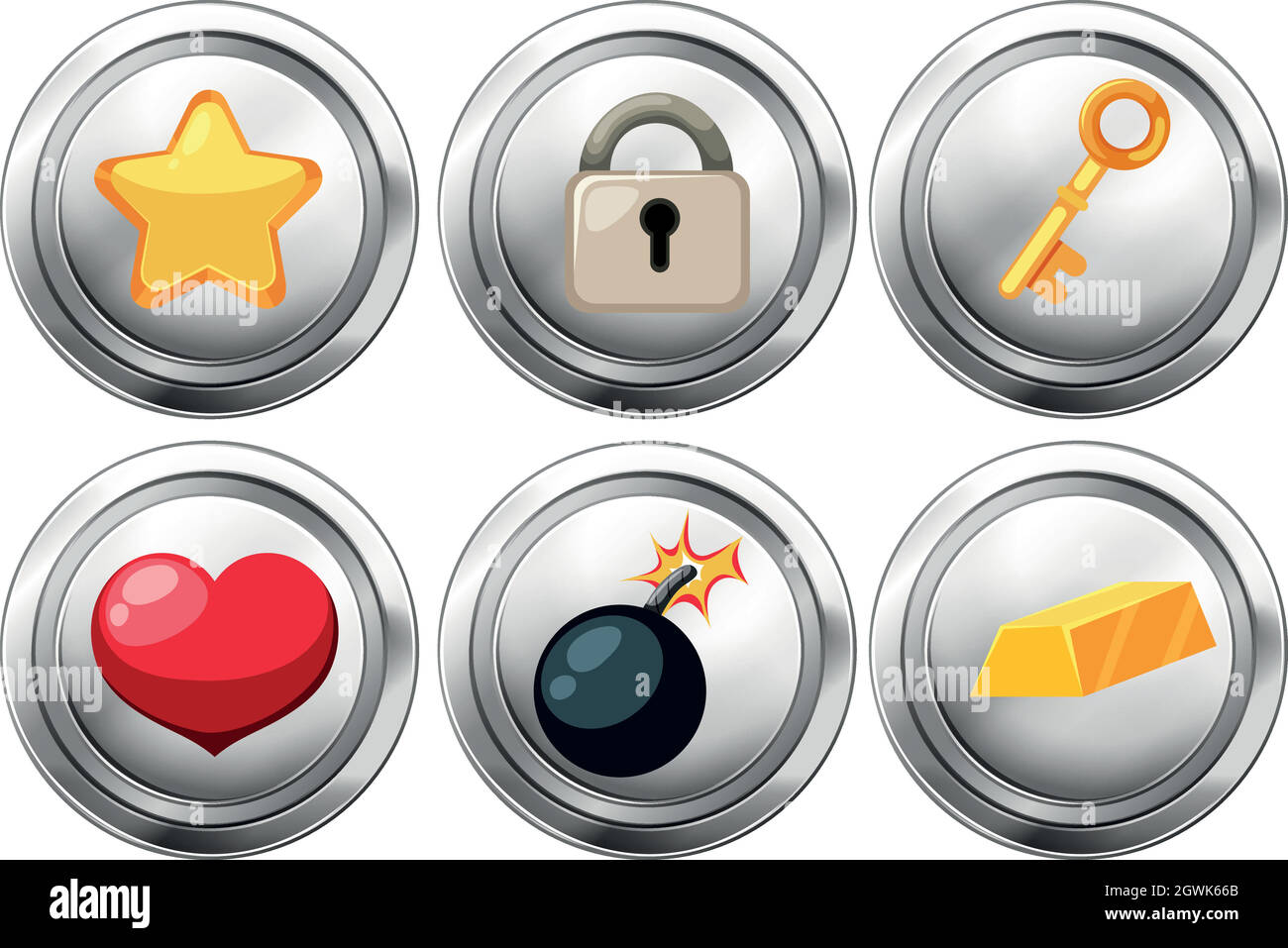 Set of cartoon icons Stock Vector Image & Art - Alamy