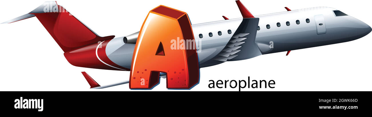 A letter A for aeroplane Stock Vector Image & Art - Alamy