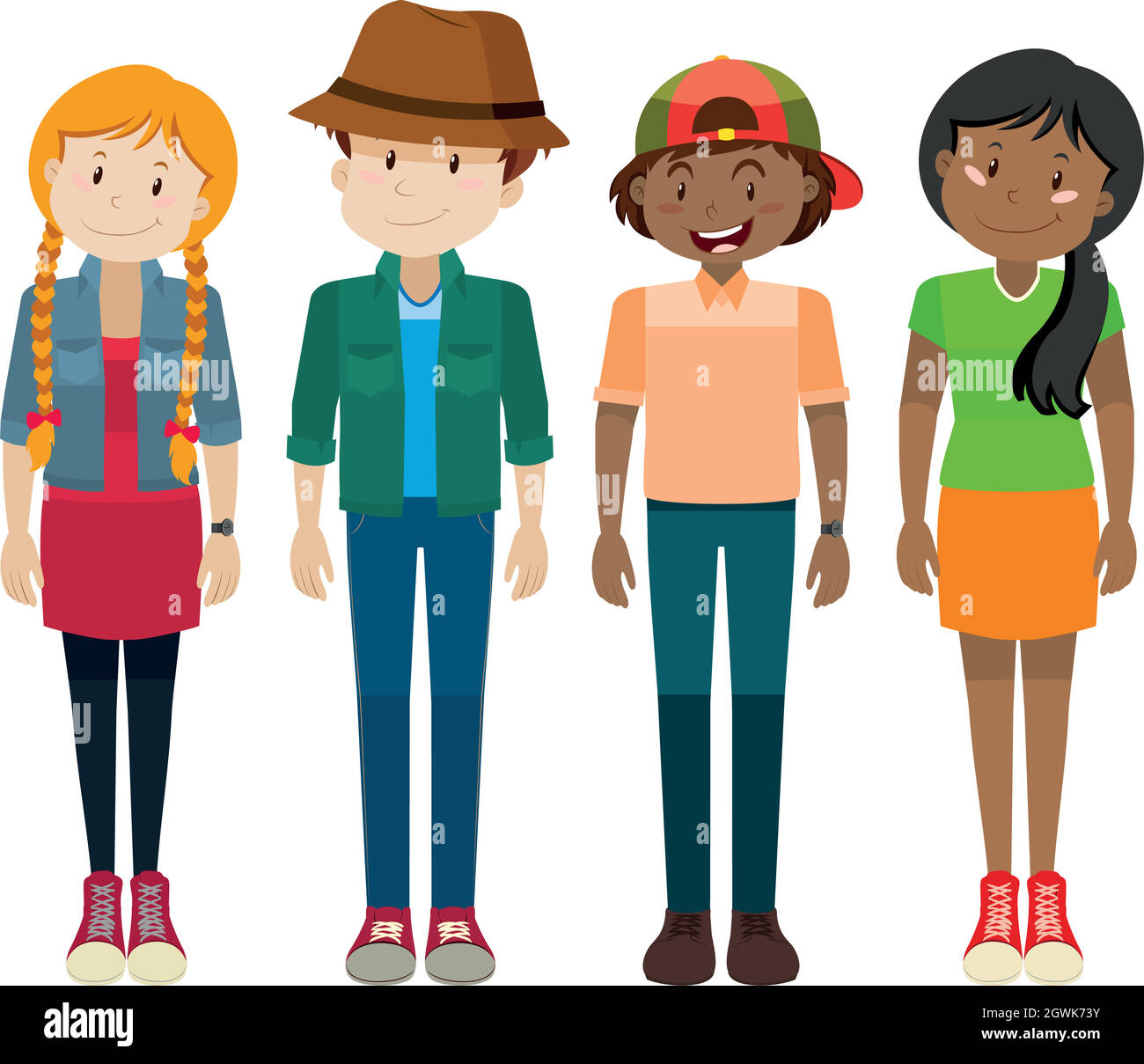 Illustration woman face Stock Vector Images - Alamy