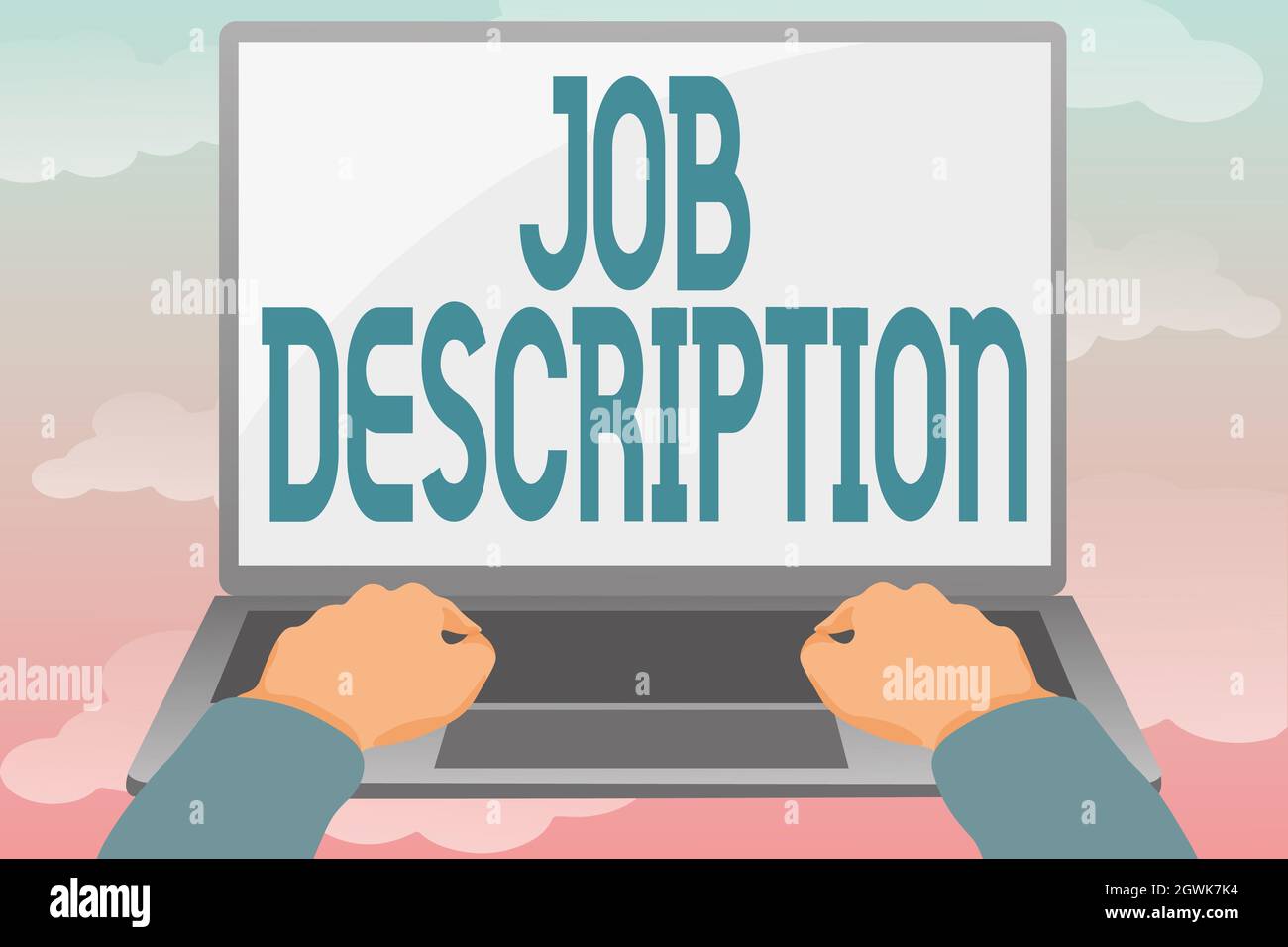 Text sign showing Job Description. Word Written on A document that ...