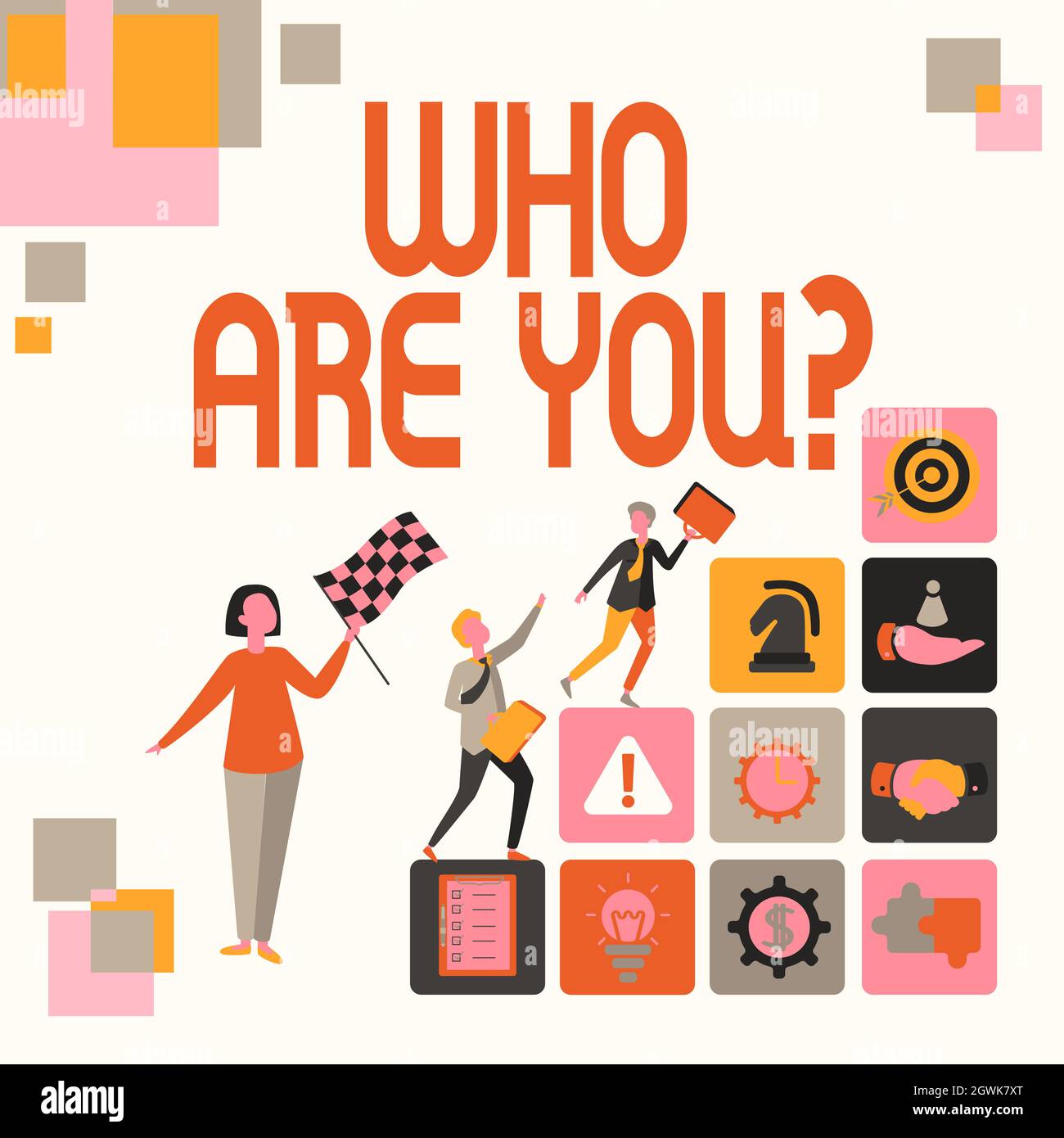 Writing displaying text Who Are You Question. Business approach asking ...