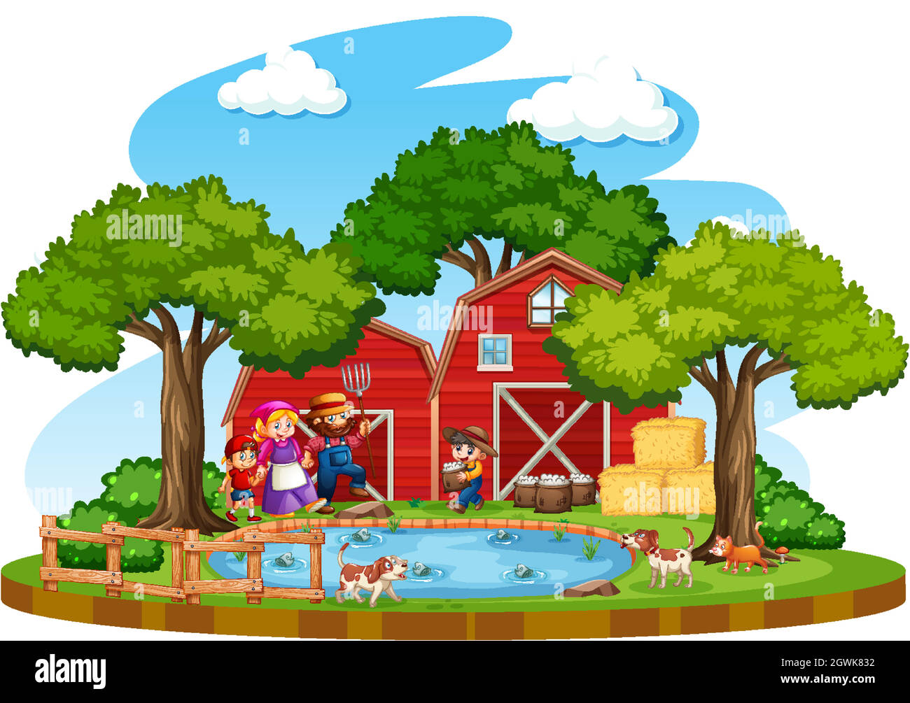 Background red rock trees Stock Vector Images - Alamy