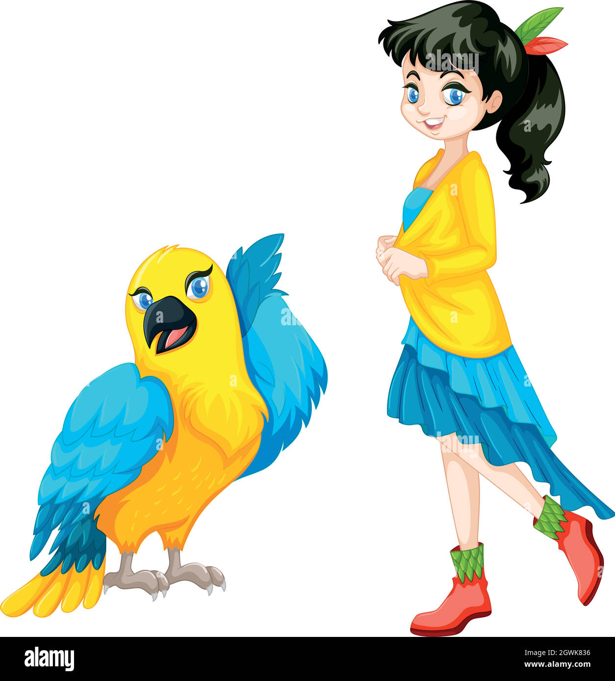 Girl parrot hi-res stock photography and images - Alamy