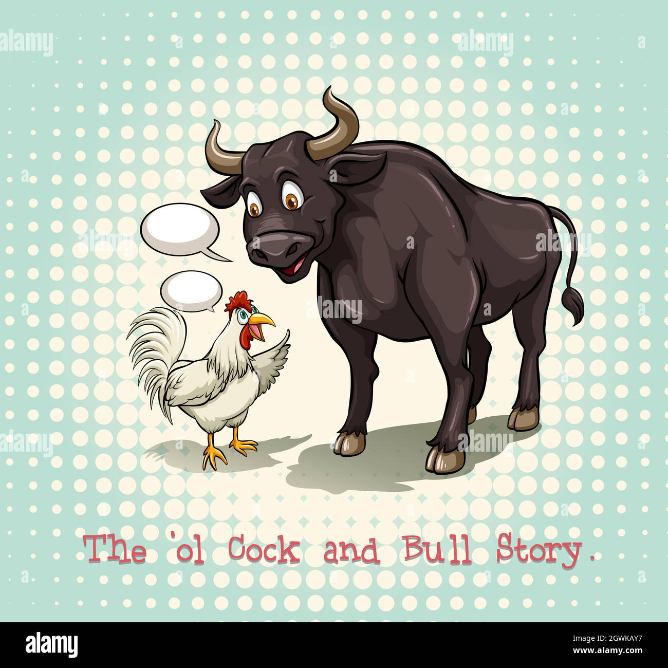 Cartoon Animals Talking Stock Vector Images - Alamy