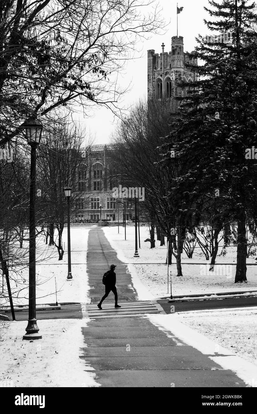 Western University in the winter Stock Photo - Alamy
