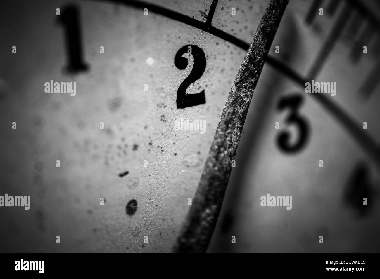 Numbers on a scale Black and White Stock Photos & Images - Alamy