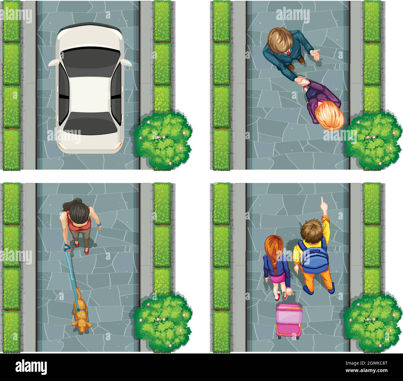 Group people on park Stock Vector Images - Alamy