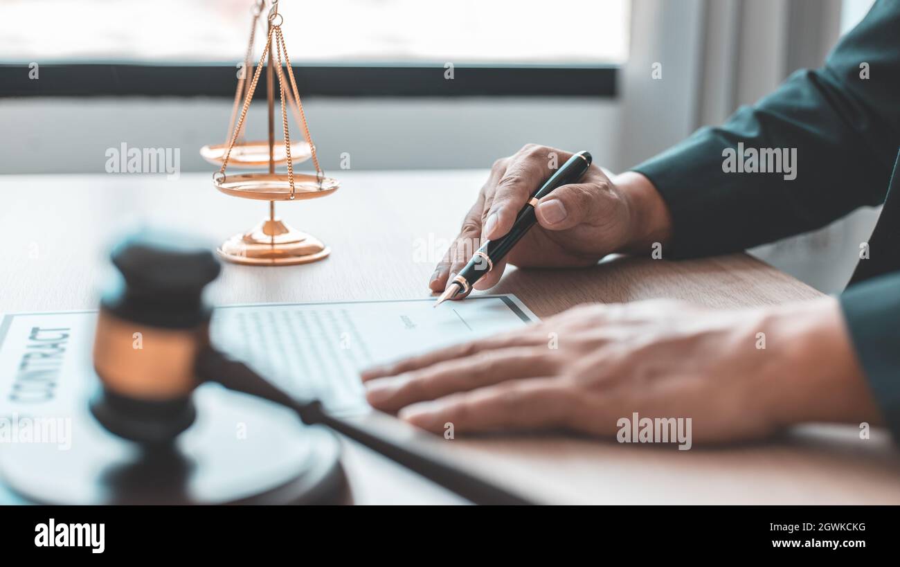 Authority document sitting decisions agreement signing hi-res stock ...