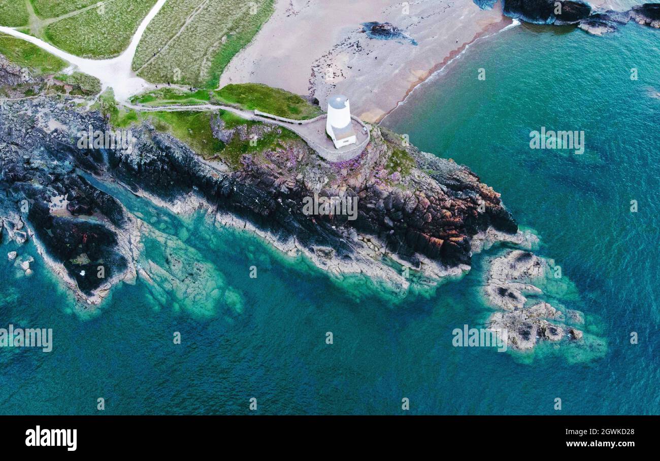 British lighthouse drone hi-res stock photography and images - Alamy