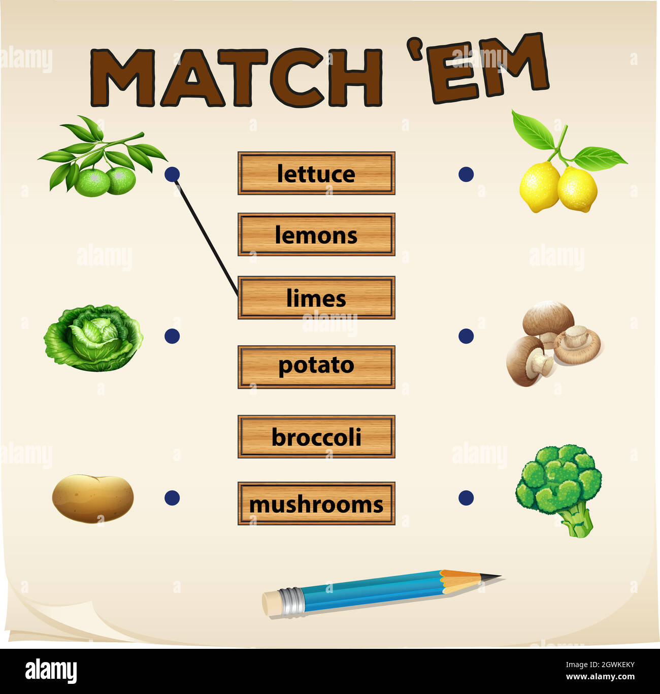 Game vegetables Stock Vector Images - Alamy