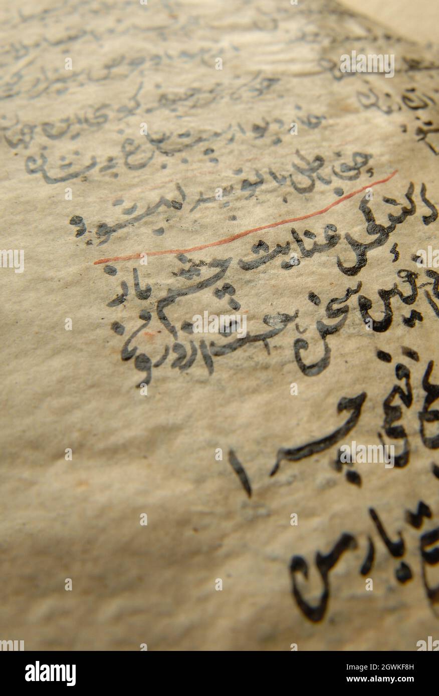 Ancient open book in arabic. Old arabic manuscripts and texts Stock ...