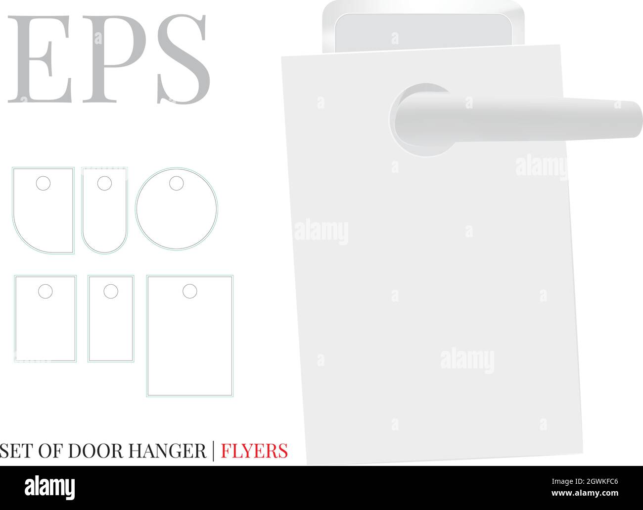 Template flyer door to door Cut Out Stock Images & Pictures - Alamy