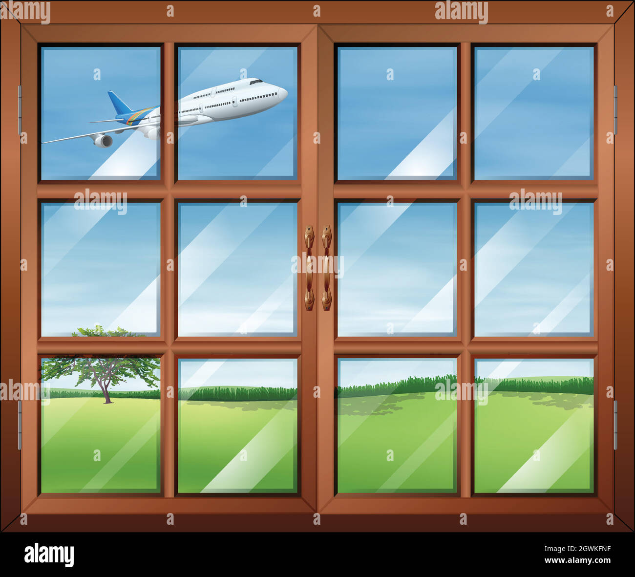 Windows and sky Stock Vector Images - Alamy