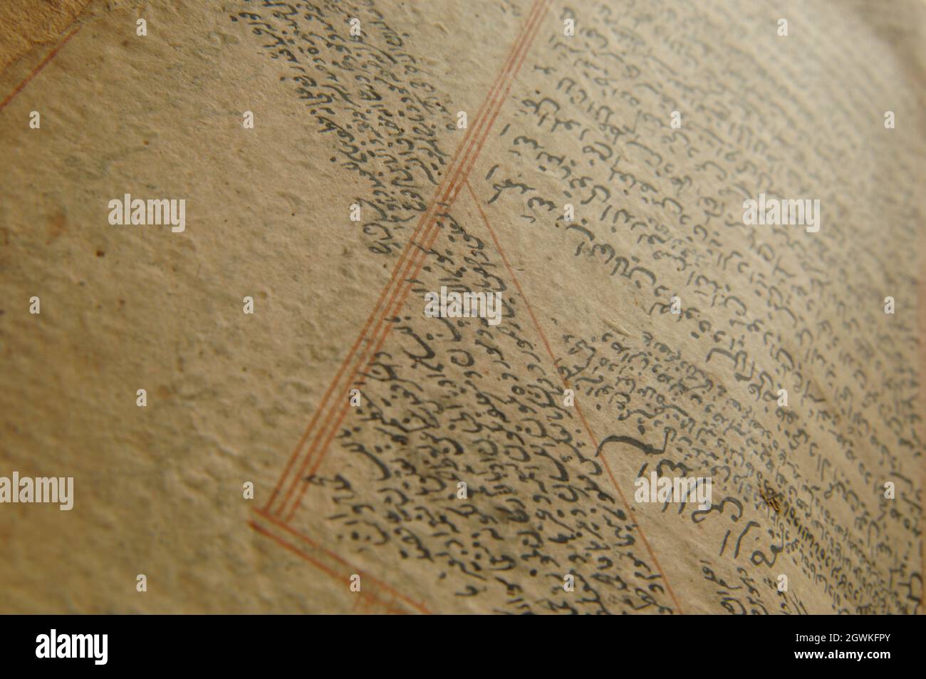 Ancient open book in arabic. Old arabic manuscripts and texts Stock ...