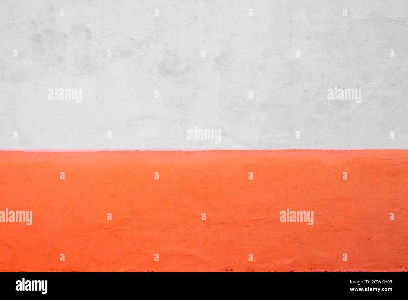 white wall background, concrete texture and red paint stripe Stock ...