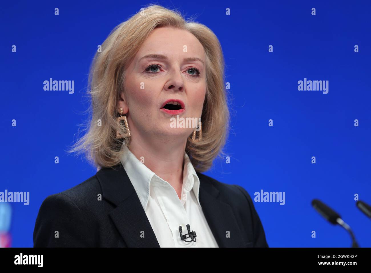 Manchester, UK. 3rd October, 2021. Conservative Party Conference. Liz ...