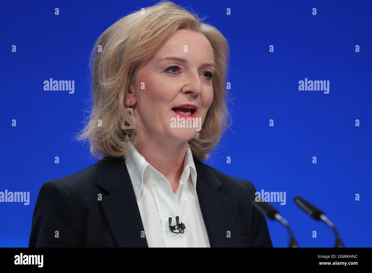 Manchester, UK. 3rd October, 2021. Conservative Party Conference. Liz ...