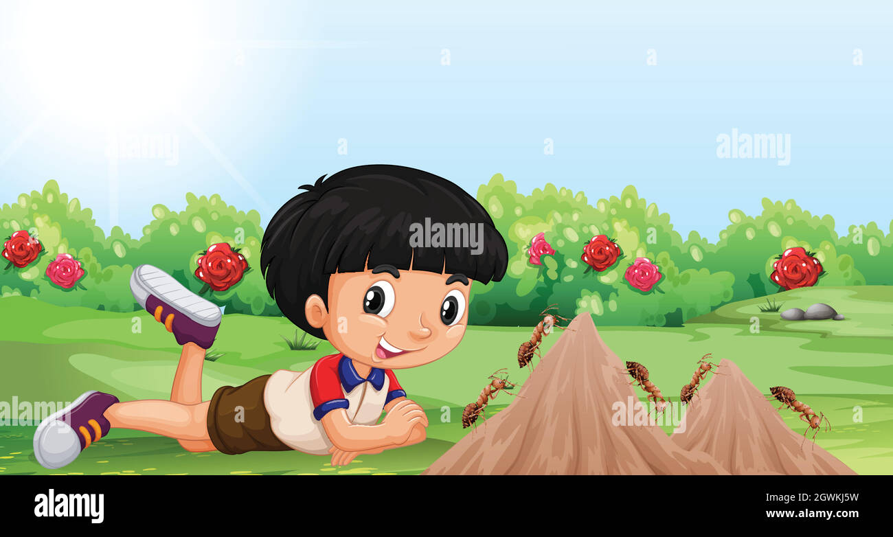 Ants mound Stock Vector Images - Alamy