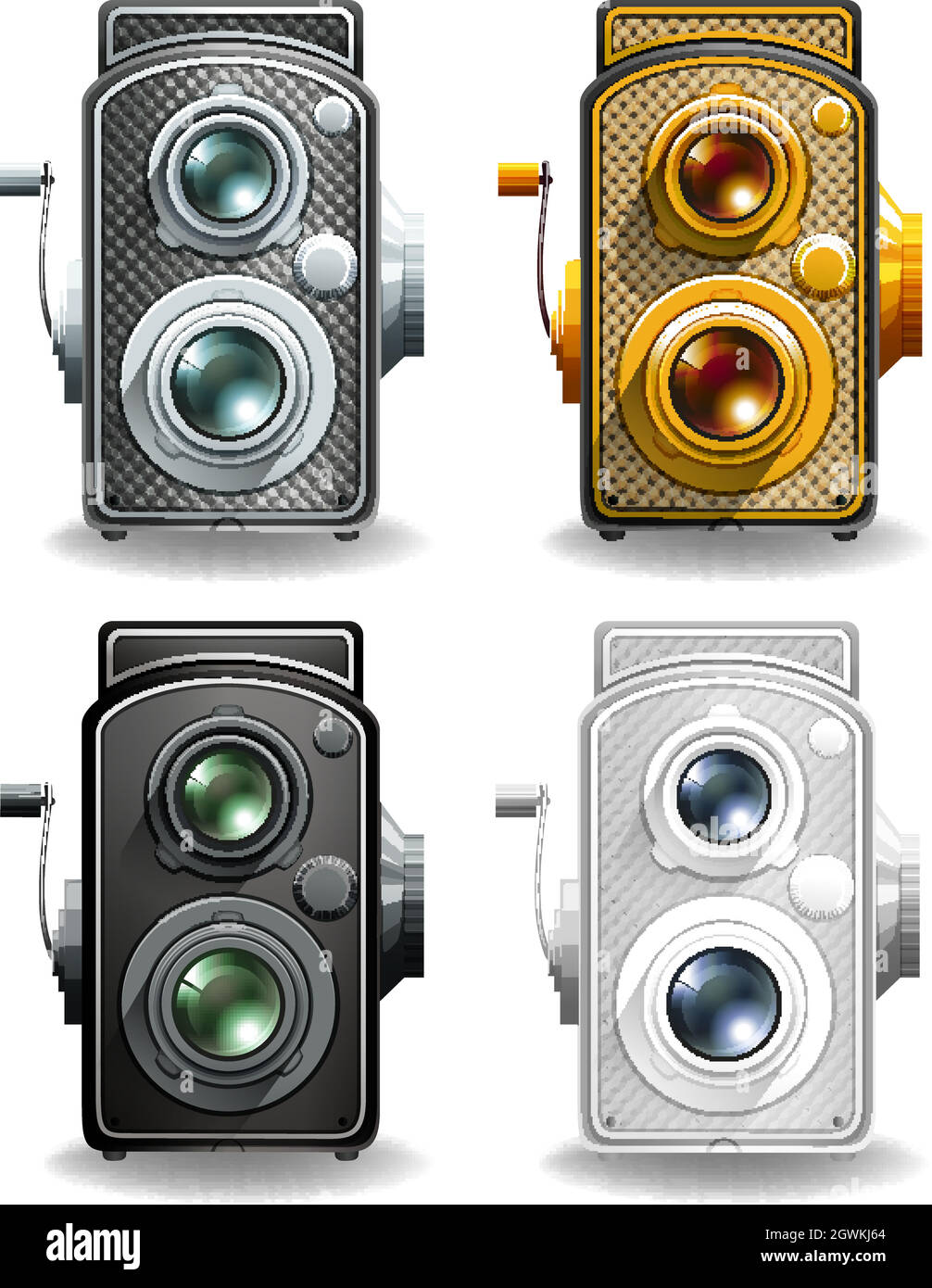 Vintage camera plain background Stock Vector Images - Alamy