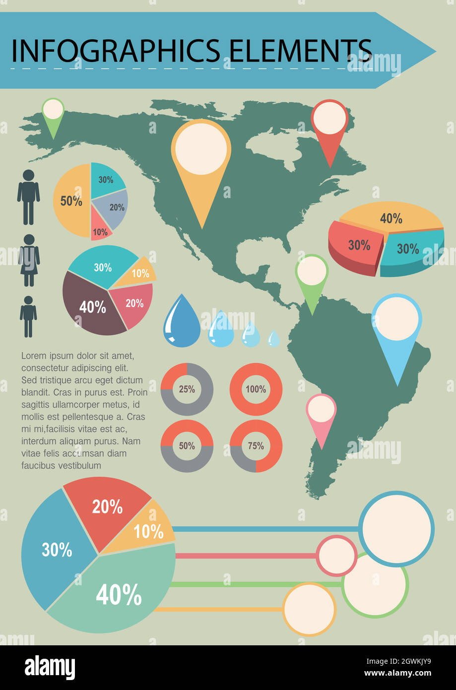 Map infographics hi-res stock photography and images - Alamy