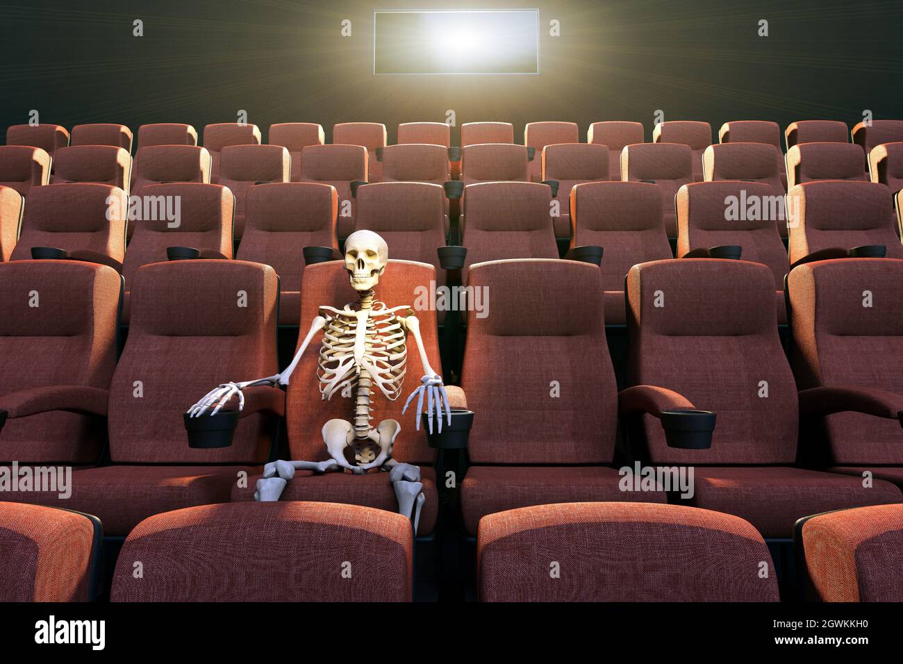 Skeleton sitting chair hi-res stock photography and images - Alamy