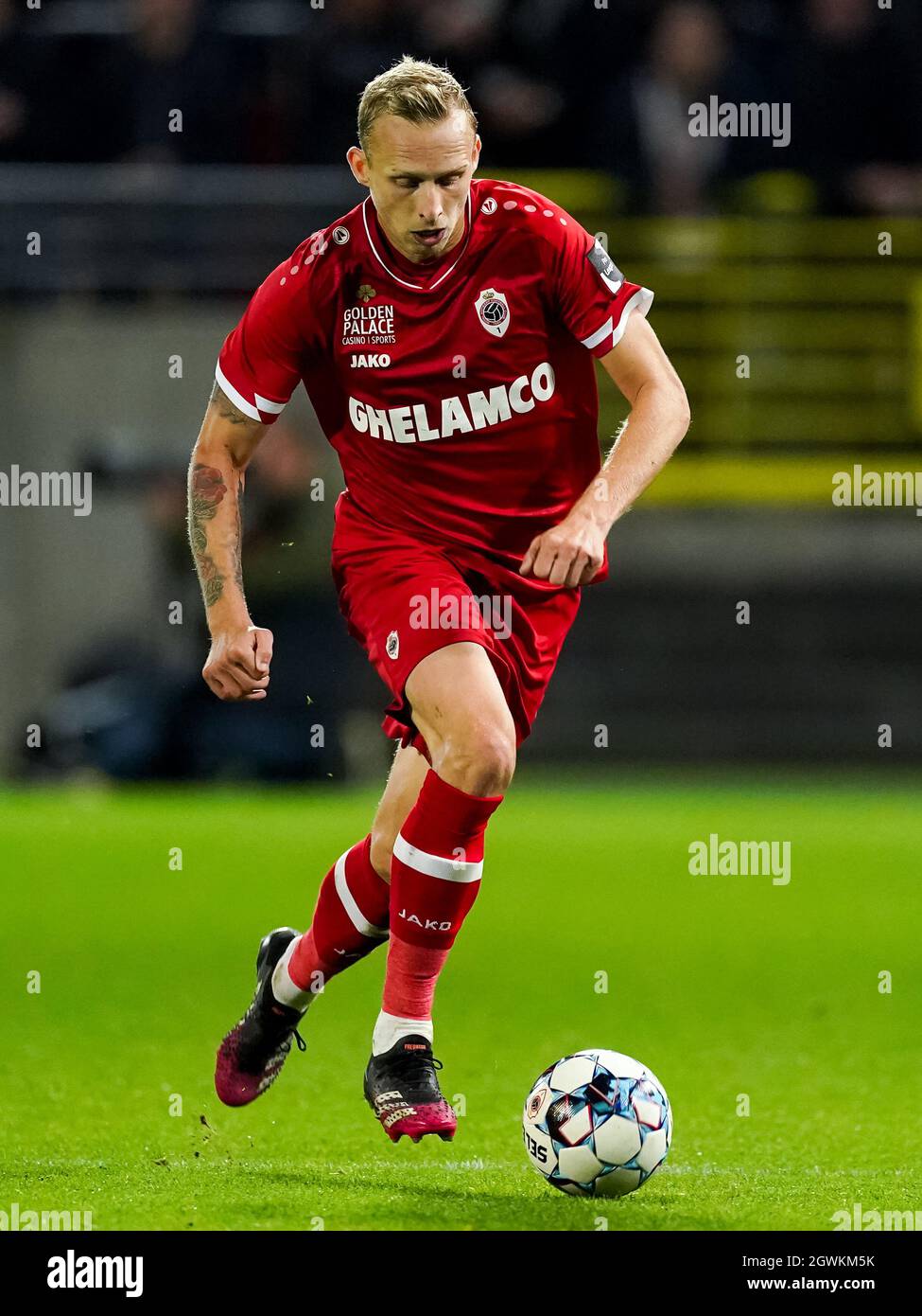 ANTWERP, BELGIUM - OCTOBER 3: Ritchie De Laet of Royal Antwerp FC ...