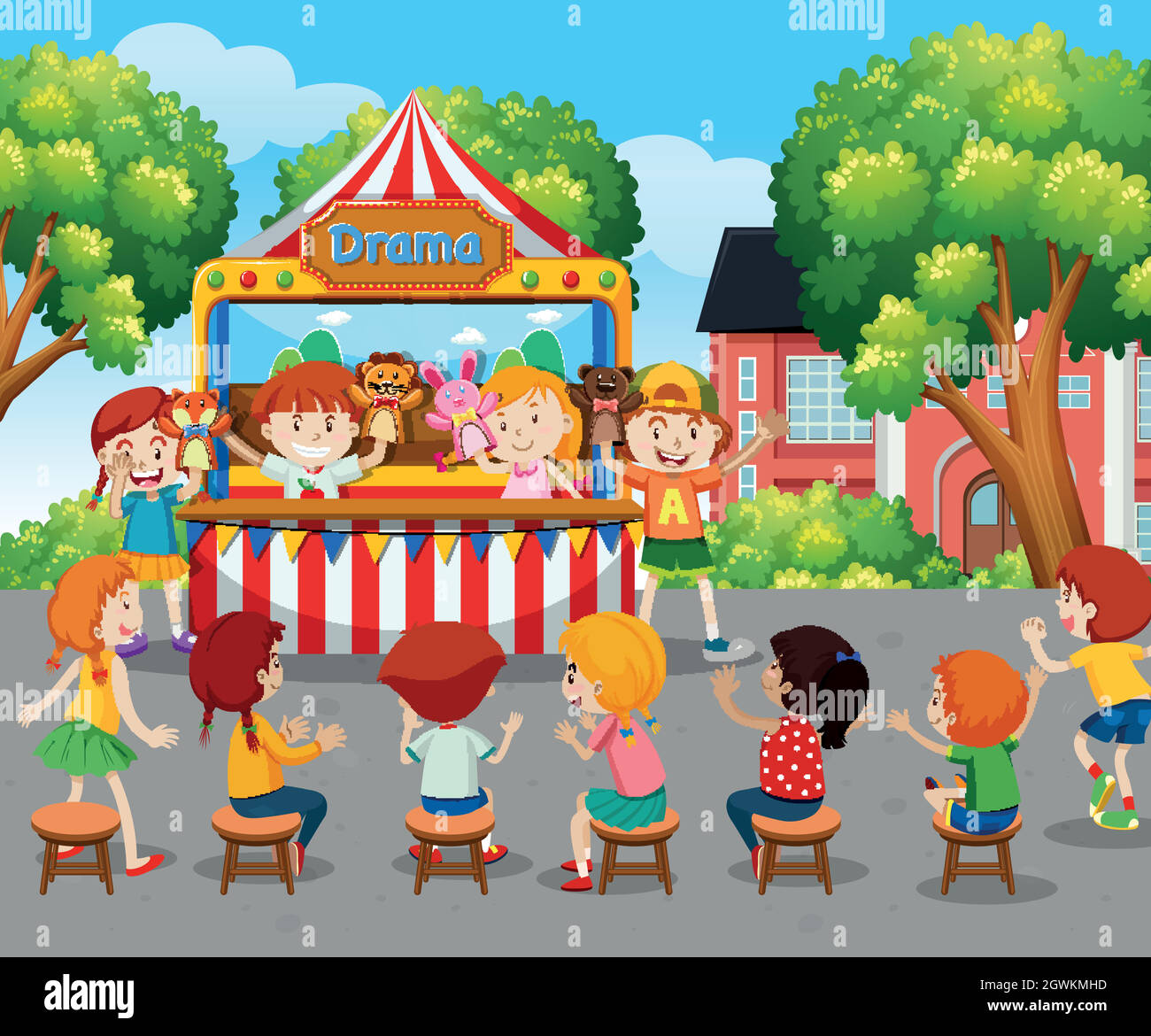 Toddlers Watching Puppet Shows