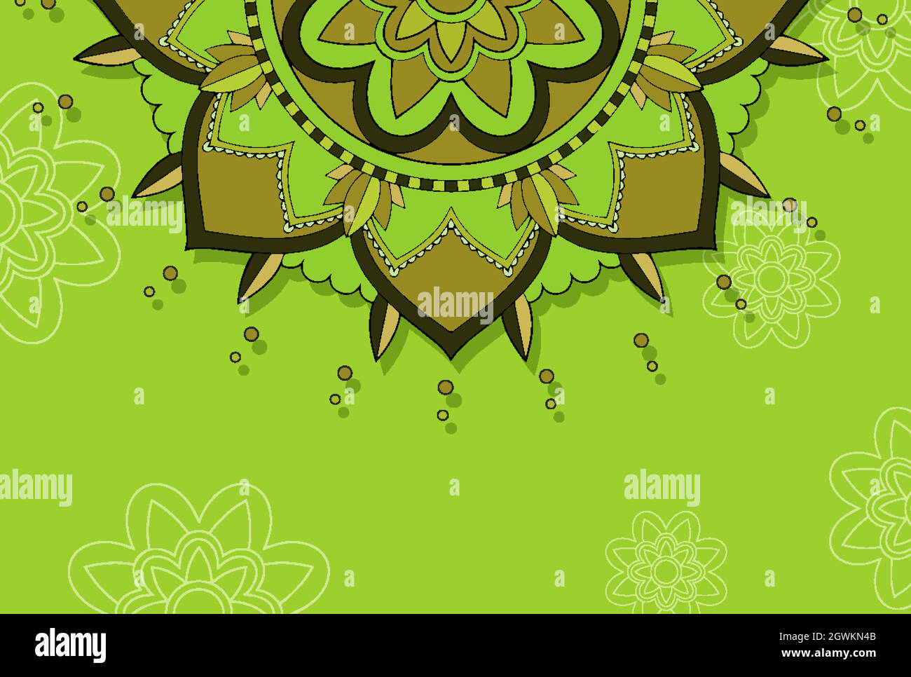 Background template with mandala designs Stock Vector Image & Art - Alamy