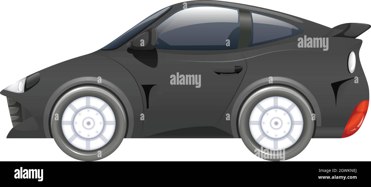 Sport car in black color Stock Vector Image & Art - Alamy