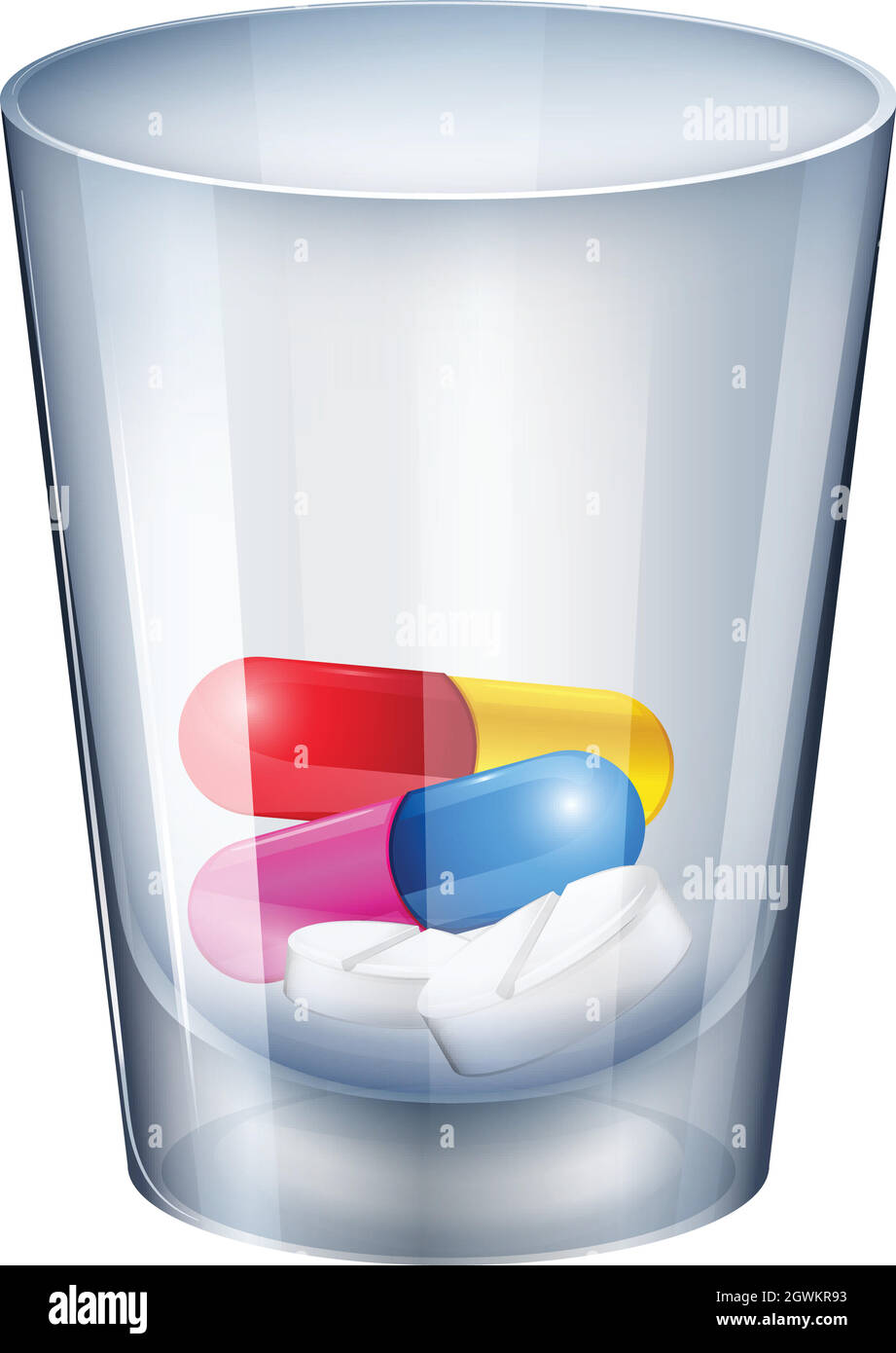 Measuring tablets Stock Vector Images - Alamy