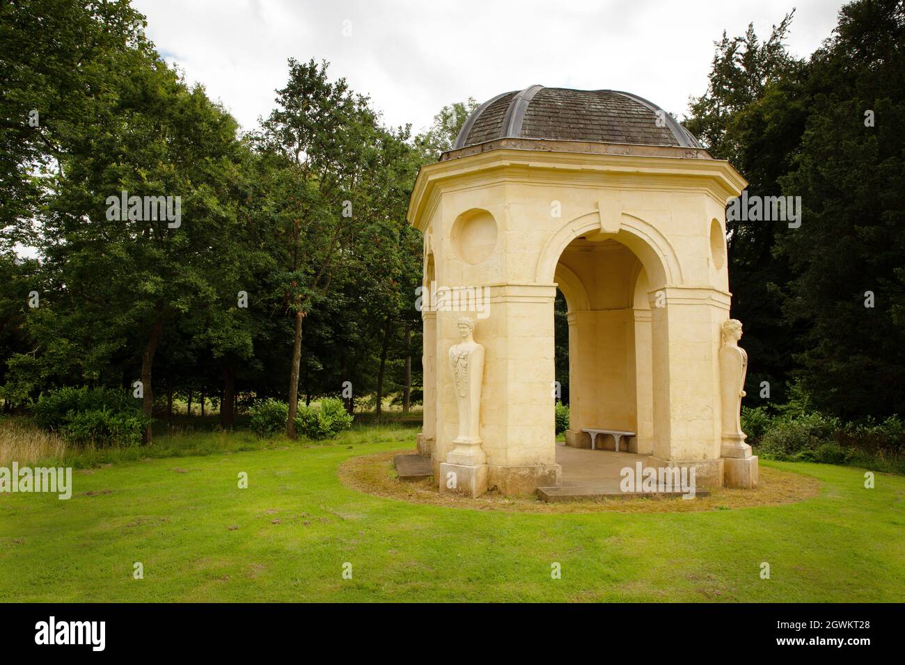 image of Fane of Pastoral Poetry building in stowe gardens Stock Photo ...