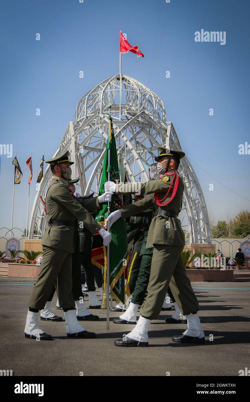 Tehran, Tehran, Iran. 3rd Oct, 2021. Newly graduated cadets perform ...