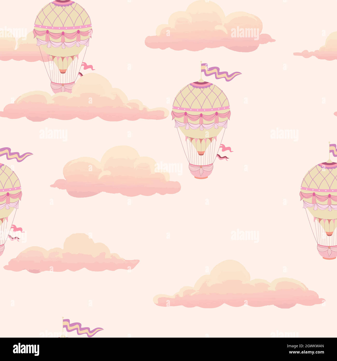 Kids drawing style seamless Stock Vector Images - Alamy