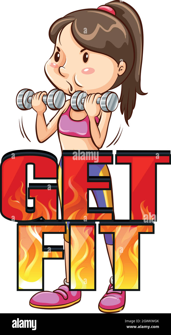 Getting weight Stock Vector Images - Alamy